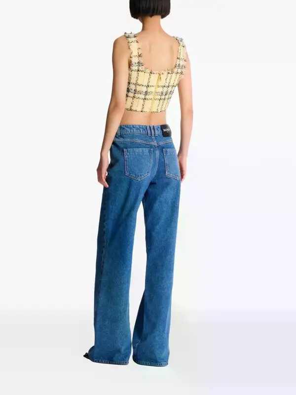 Balmain Glittered Tweed Top