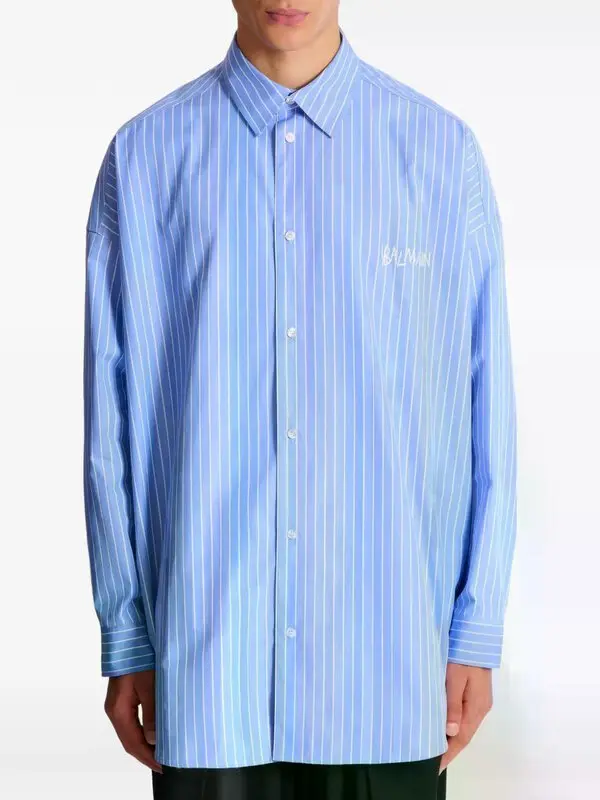 Balmain Striped Relaxed-fit Shirt