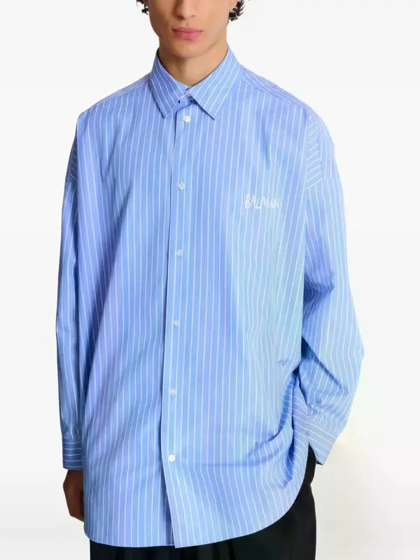 Balmain Striped Relaxed-fit Shirt