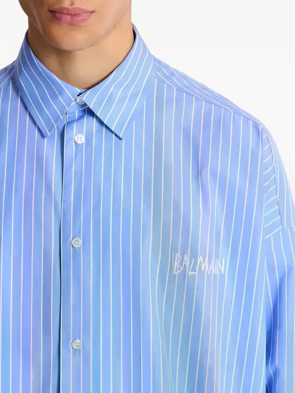Balmain Striped Relaxed-fit Shirt