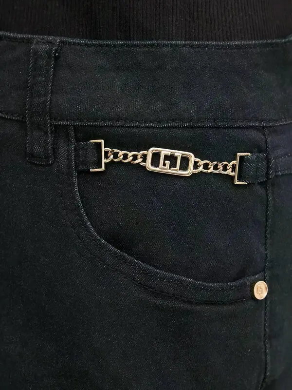 GAUDI Chain-detail Denim Shorts