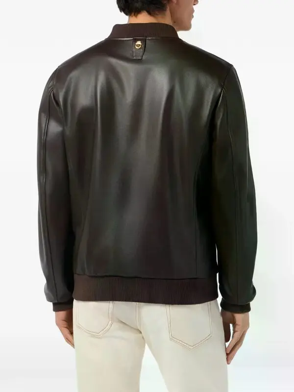BILLIONAIRE Leather Zip-up Jacket