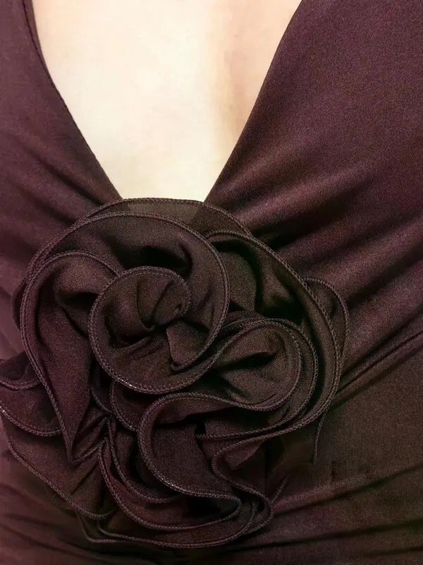 NISSA Floral-detailing Maxi Dress