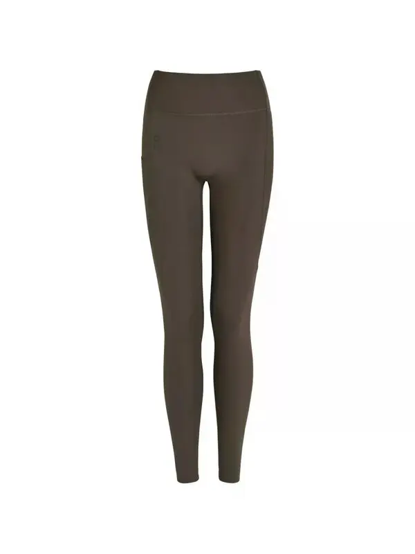 On Logo-detail Leggings - Brown