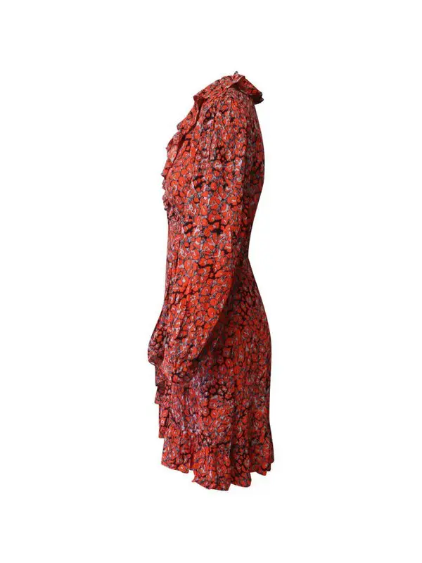 Maje Rosetto Leopard-print Wrap Mini Dress