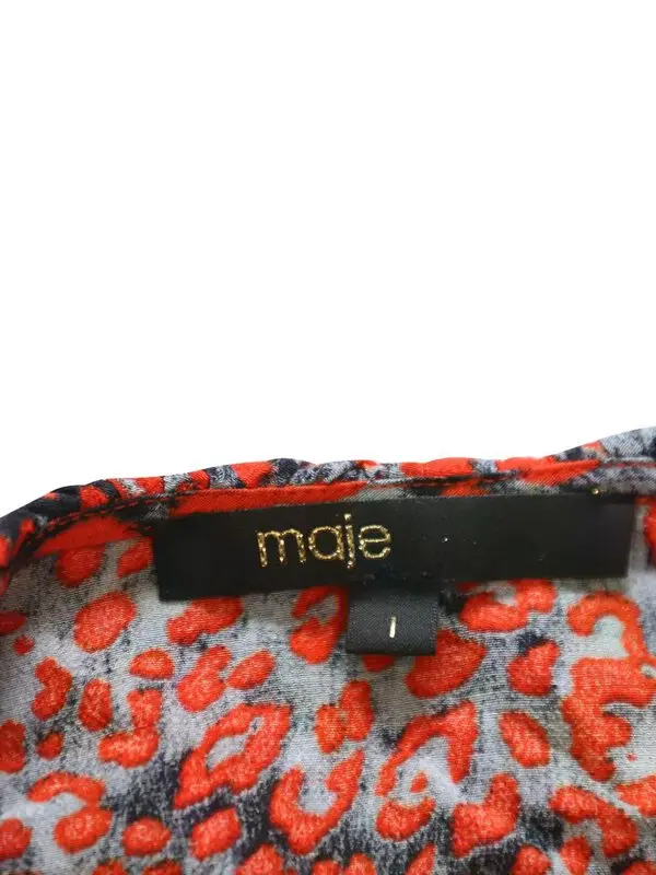 Maje Rosetto Leopard-print Wrap Mini Dress