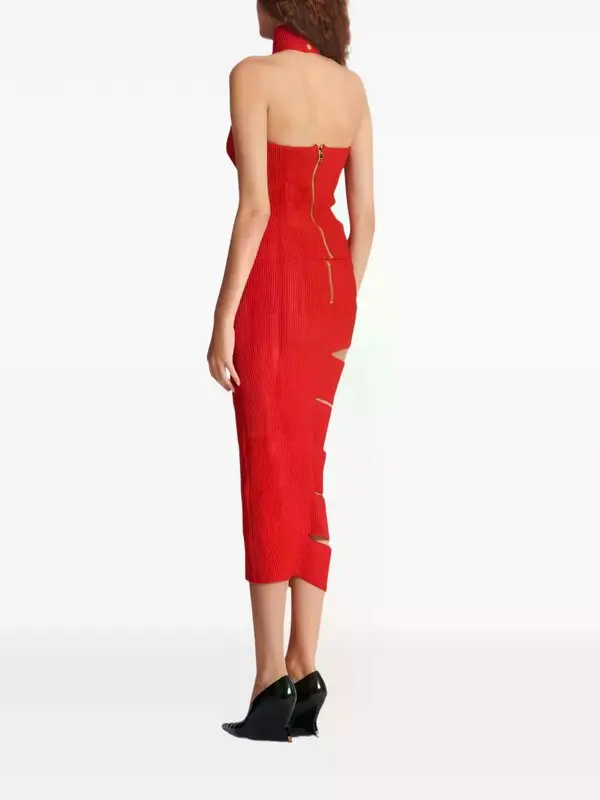 Balmain Cut-out Knitted Skirt