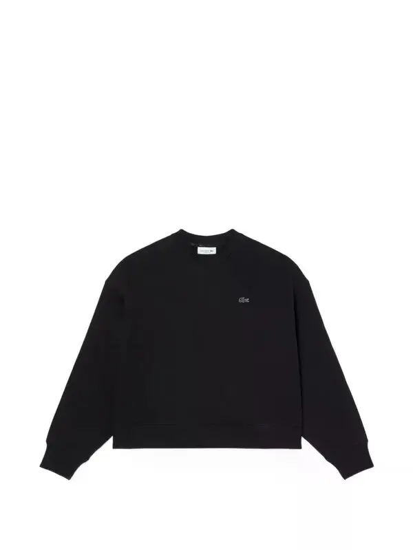 Lacoste Logo-embroidered Sweatshirt - Black