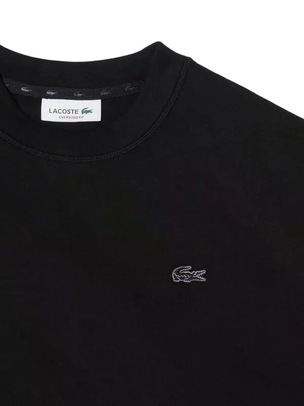 Lacoste Logo-embroidered Sweatshirt - Black