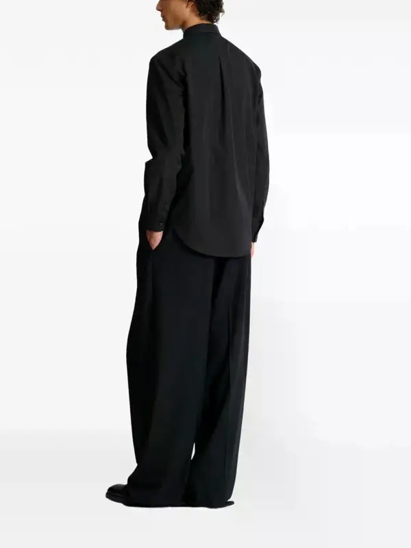 Balmain Cotton Poplin Shirt - Black