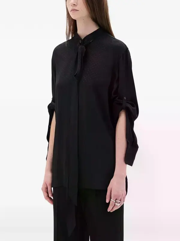 ANN DEMEULEMEESTER Dien Lavallière Neck-tie Shirt