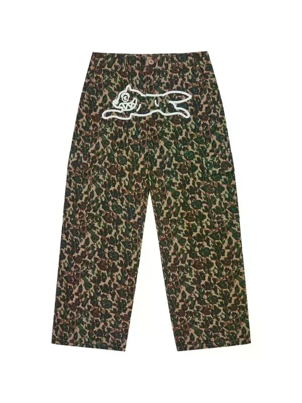ICECREAM Graphic Print Wide Leg Trousers