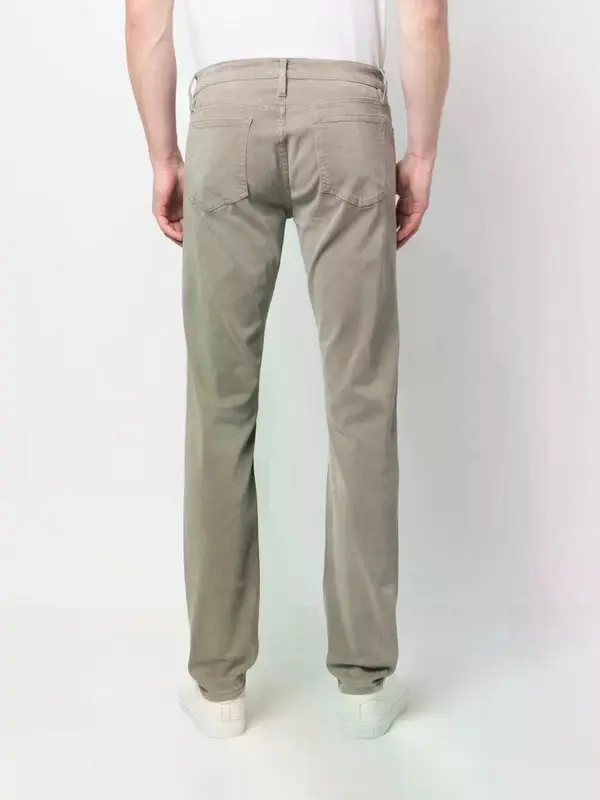 FRAME Straight-leg Chino Trousers - Grey