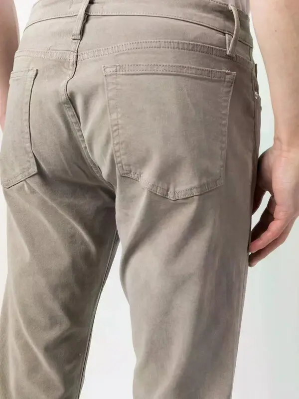 FRAME Straight-leg Chino Trousers - Grey