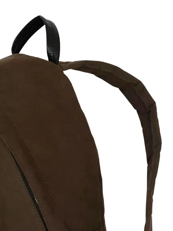 Balmain Pulse Calfskin And Nylon Backpack - Brown