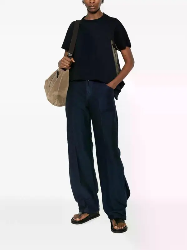 Sacai Panelled T-shirt - Blue