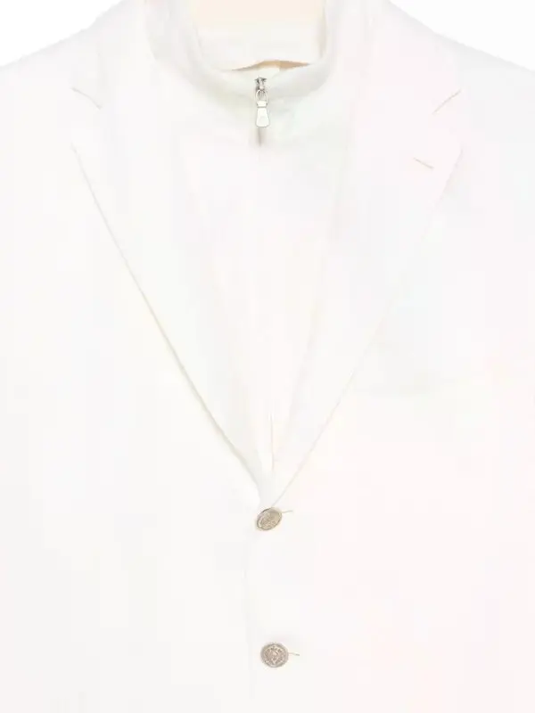 Eleventy Single-breasted Blazer - White