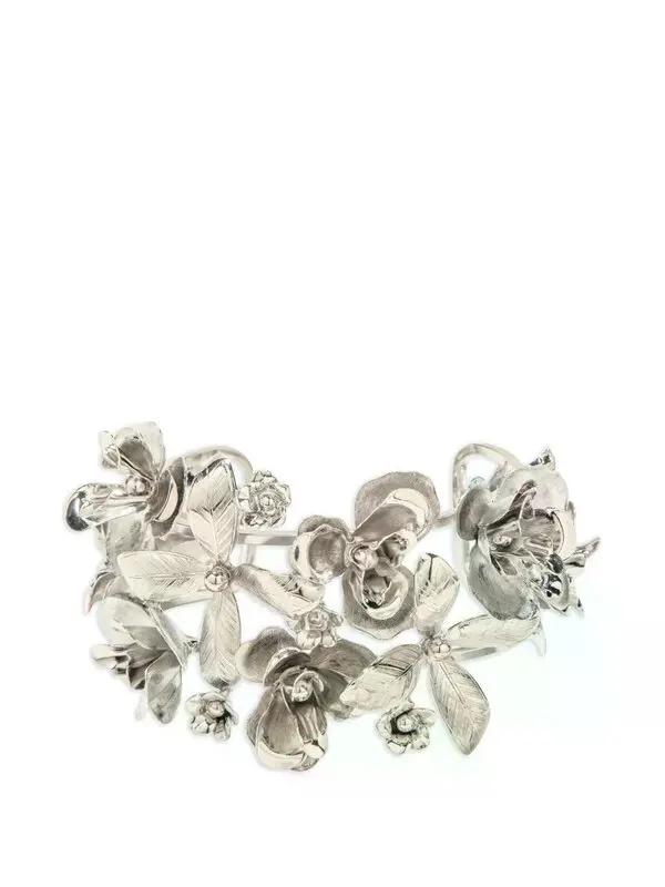 JENNIFER BEHR Floral Orinda Hair Pin - Silver