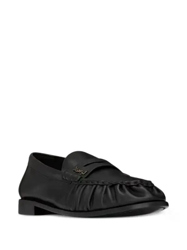 Saint Laurent Penny-strap Loafers - Black