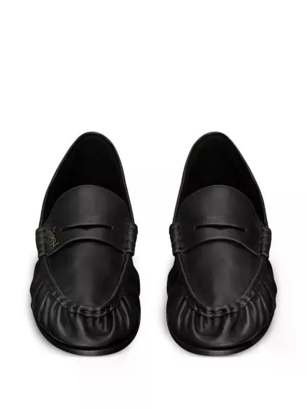 Saint Laurent Penny-strap Loafers - Black