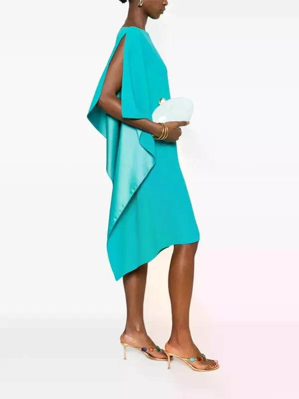 GIANLUCA CAPANNOLO Midi Dress With Cape Effect