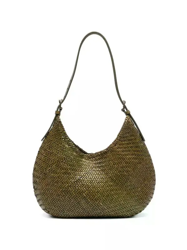 Dragon Diffusion Luna Mezza Woven Shoulder Bag - Green