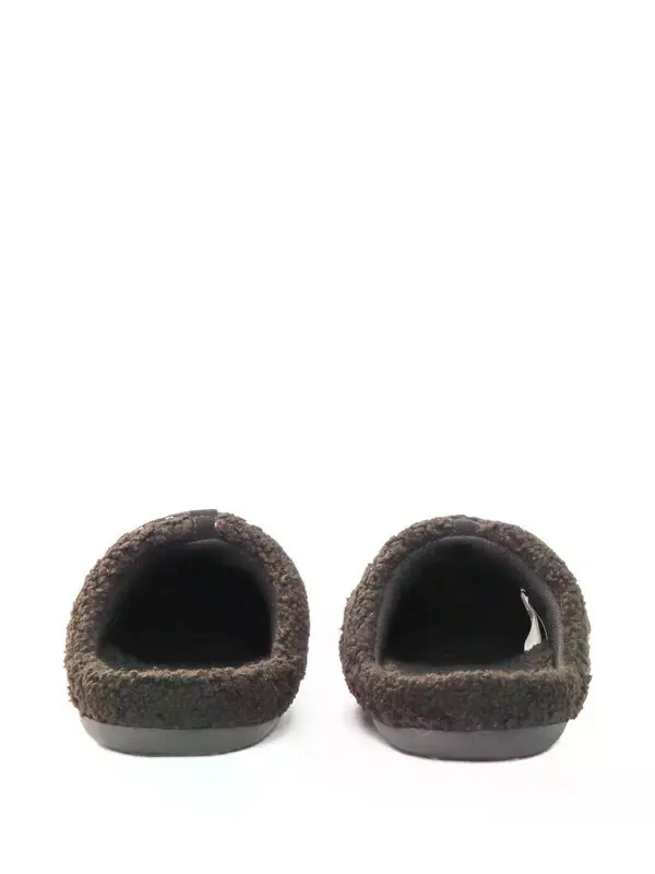 Moon Boot Teddy Detail Slip-on Slippers - Brown