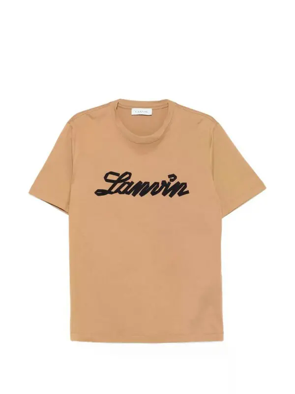 LANVIN Logo T-shirt - Neutrals