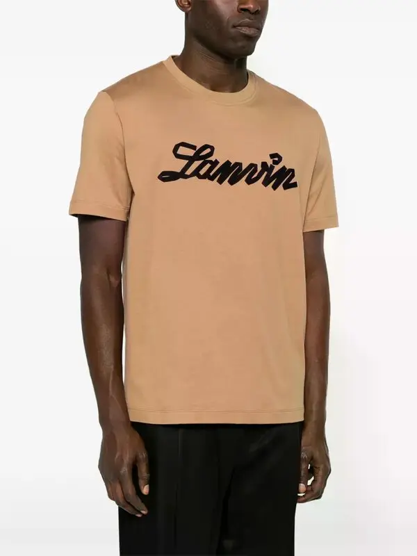 LANVIN Logo T-shirt - Neutrals