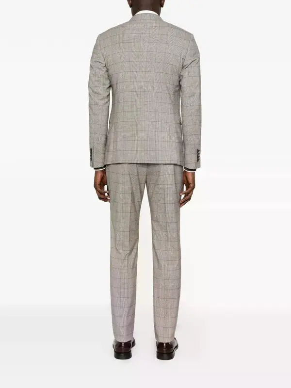 REVERES 1949 Checked Single-breasted Blazer