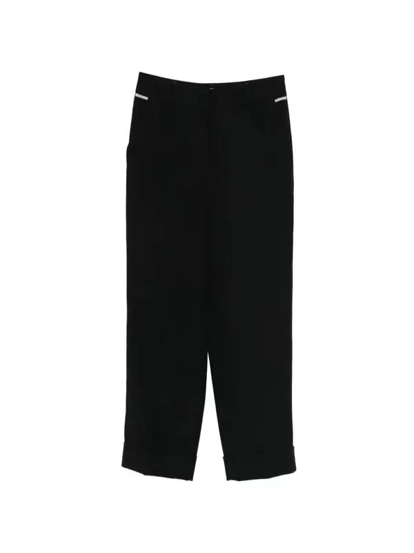 Peserico Cuff Trousers - Black