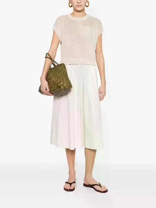 Peserico Pocket Knitted Dress - Neutrals