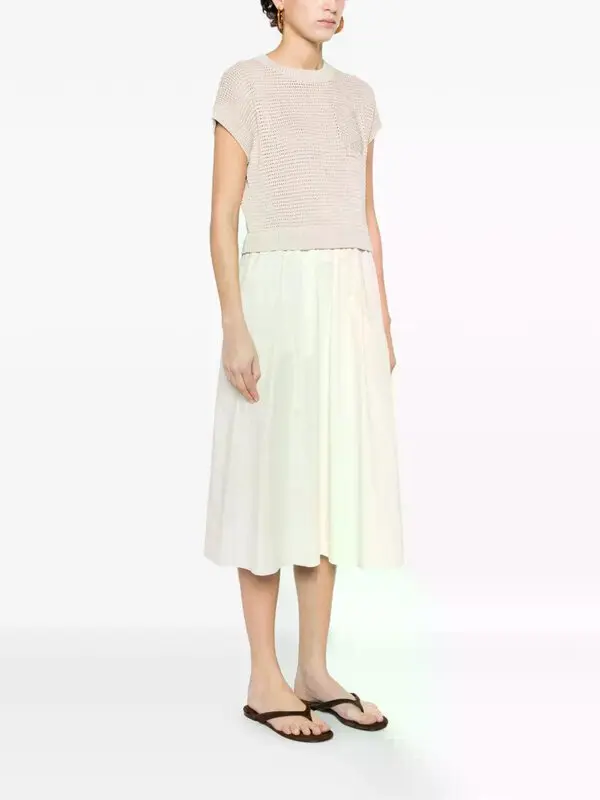 Peserico Pocket Knitted Dress - Neutrals