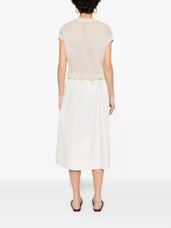 Peserico Pocket Knitted Dress - Neutrals