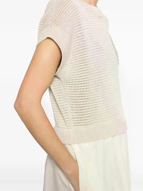 Peserico Pocket Knitted Dress - Neutrals