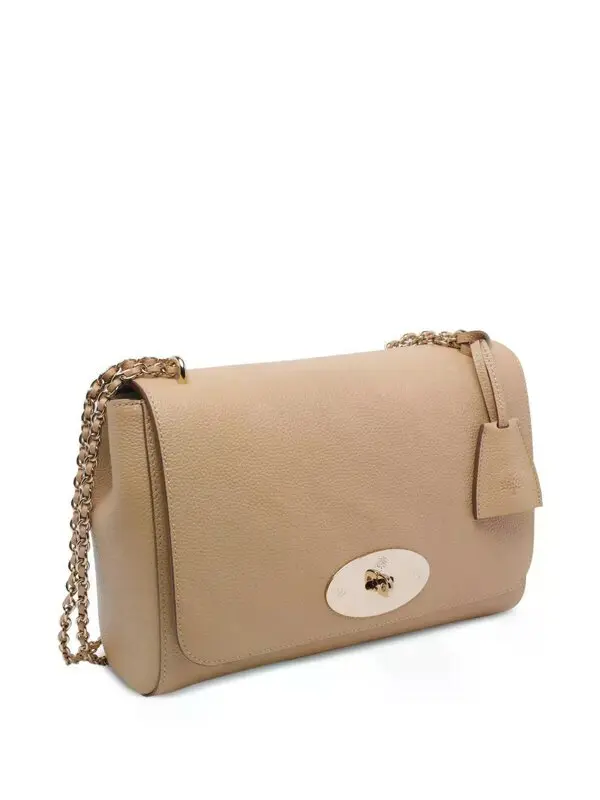 Mulberry Medium Lily Leather Shoulder Bag With Chain - Neutrals