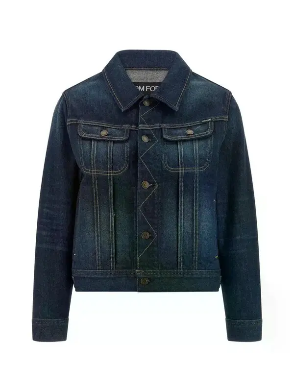 TOM FORD Contrast-stitching Denim Jacket