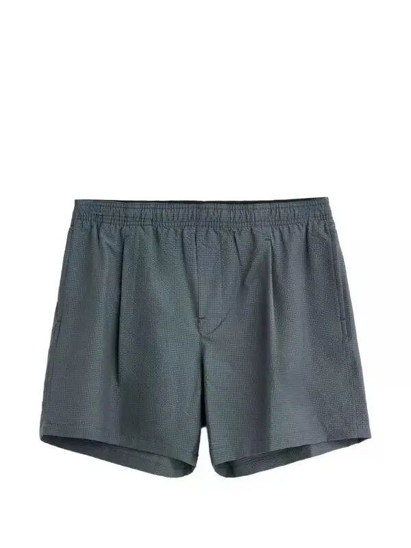 Our Legacy Seersucker Pleated Shorts - Grey