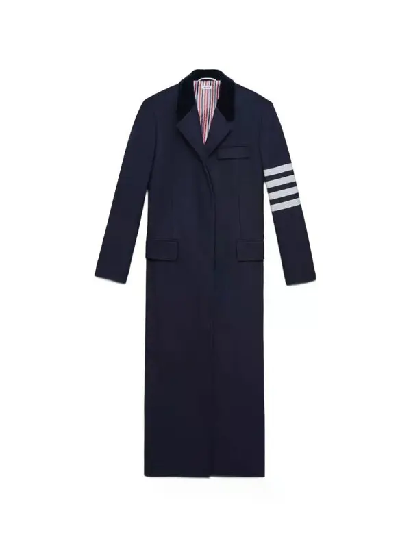 Thom Browne Melton Coat - Blue