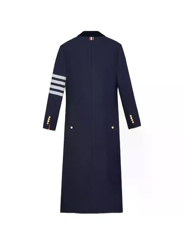 Thom Browne Melton Coat - Blue