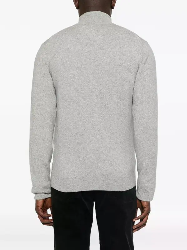 Gant Zip-up Ribbed Cardigan
