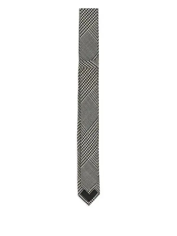 Balmain Prince Of Wales Print Neck Tie