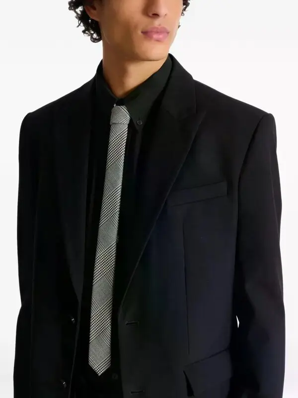Balmain Prince Of Wales Print Neck Tie