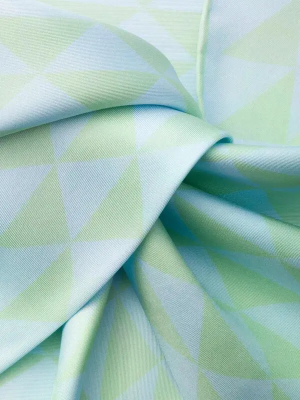 Prada Silk Scarf - Blue