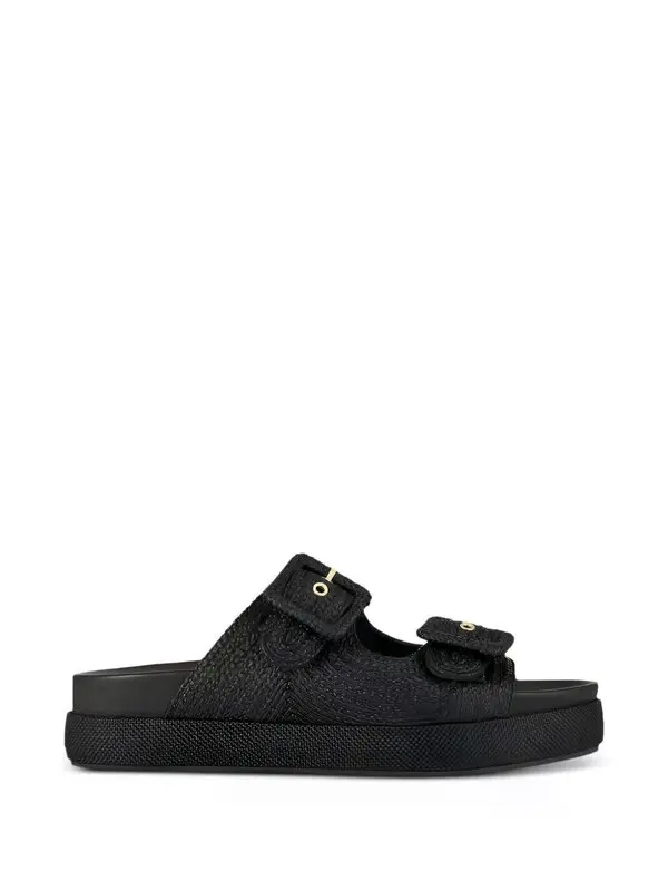 AQUAZZURA Woven Platform Slides