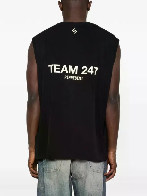 REPRESENT Sleeveless Vest - Black