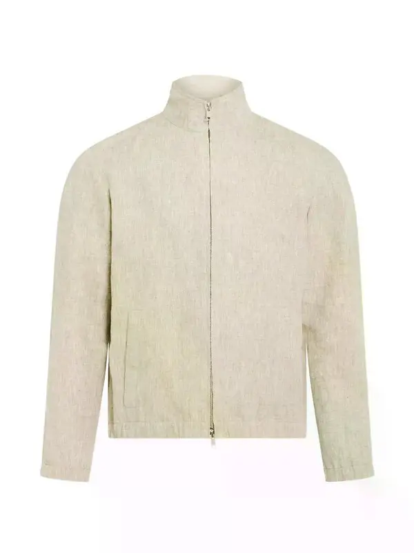 YVES SALOMON Zip-up Linen Jacket