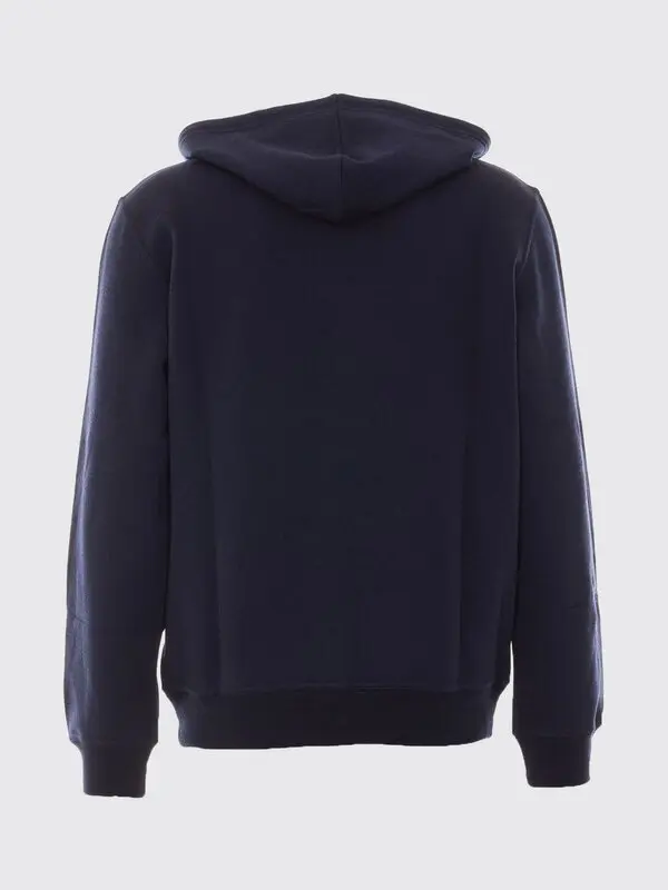 Brunello Cucinelli Full-zip Cotton Hoodie With Drawstring - Navy