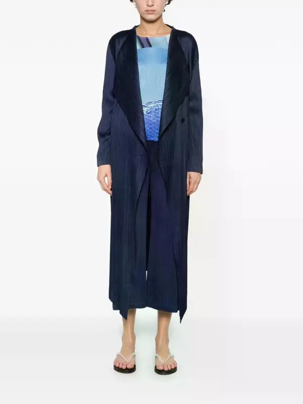 Issey Miyake Pleated Wrap Coat