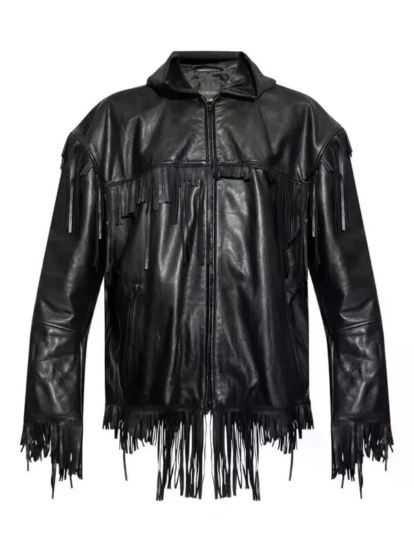 Balenciaga Fringed Leather Jacket